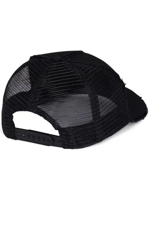 Lauren Moshi Jilly Crystal Mini Butterfly Trucker Hat