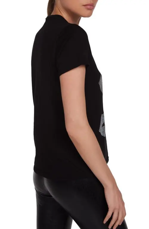 Lauren Moshi Croft Crystal Multi Lips Top