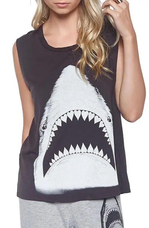 Lauren Moshi Kel- Lrg Shark Tee - Onyx