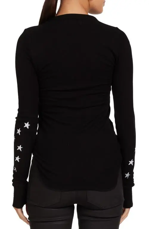 Lauren Moshi Mckinley "only Rock 'n Roll" Graphic Top