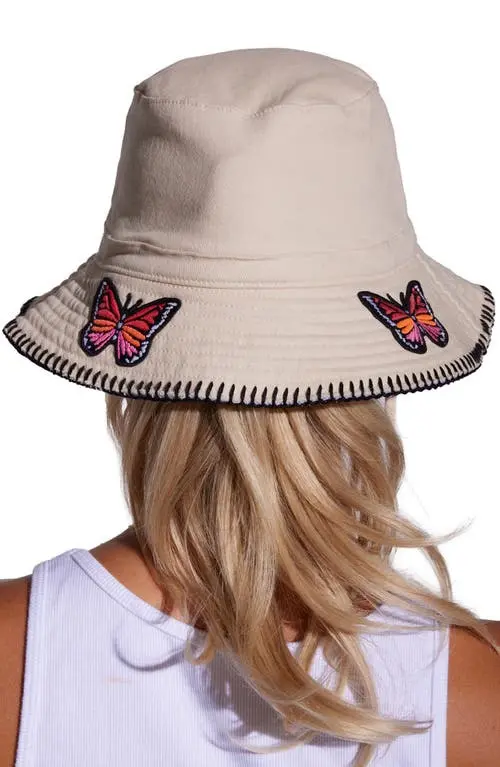 Lauren Moshi Aria Color Butterfly Bucket Hat