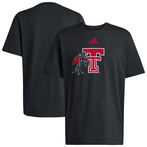 Adidas Texas Tech Red Raiders Graphic T-shirt - Black