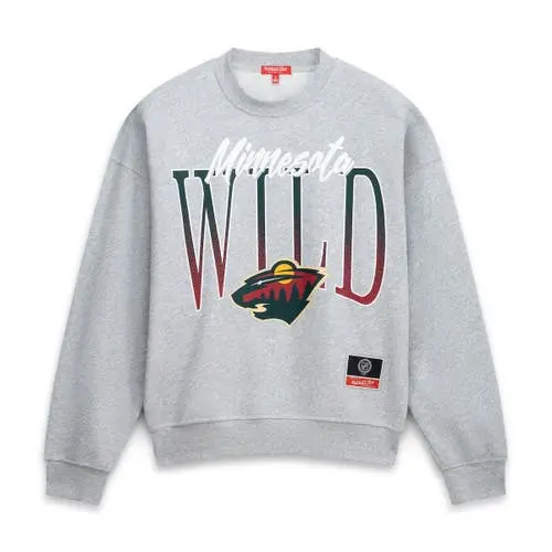 Mitchell & Ness Minnesota Wild Hockey Night Crewneck Sweatshirt