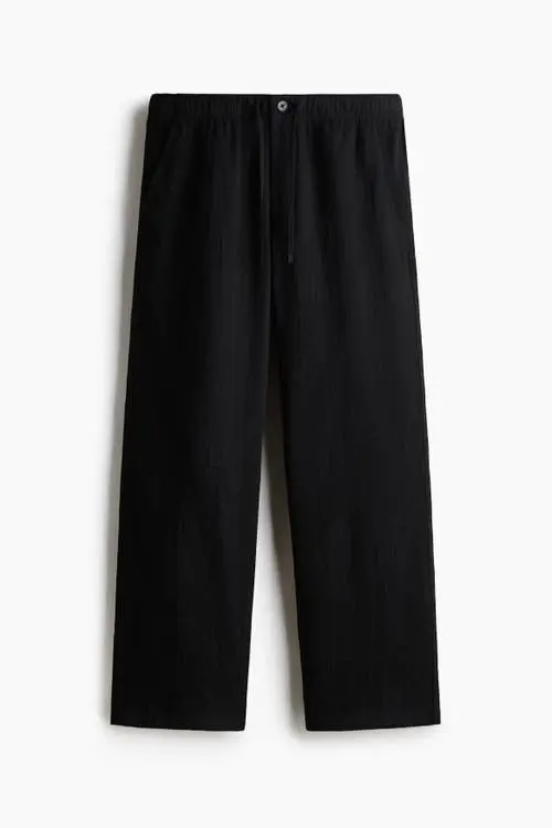 H&m Relaxed Fit Trousers - Black