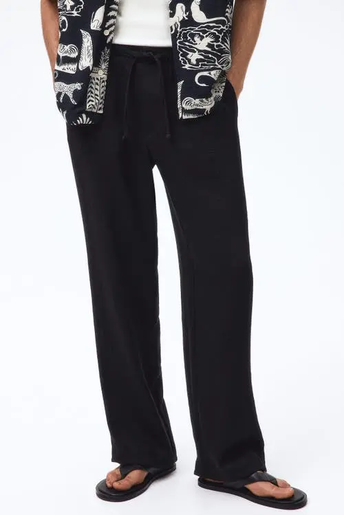 H&m Relaxed Fit Trousers - Black