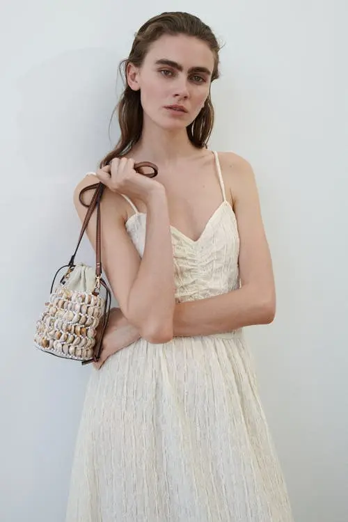 H&m Crinkled Strappy Dress