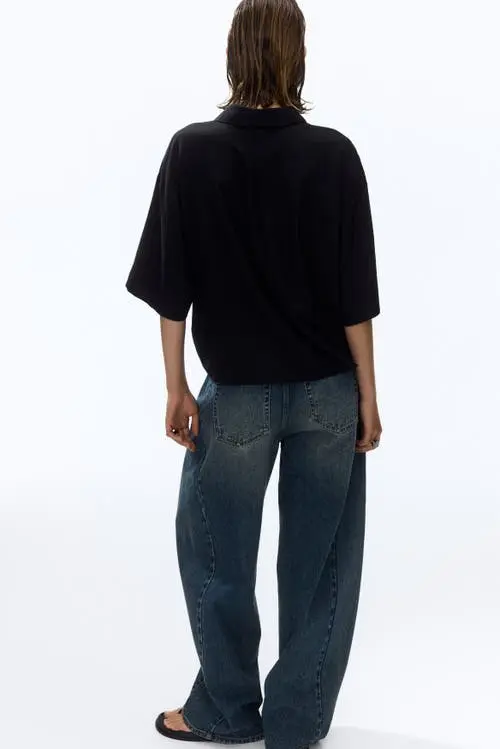 H&m Oversized Linen-blend Shirt