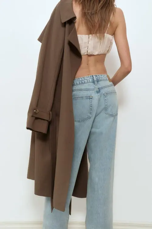 H&m Barrel Regular Waist Ankle Jeans
