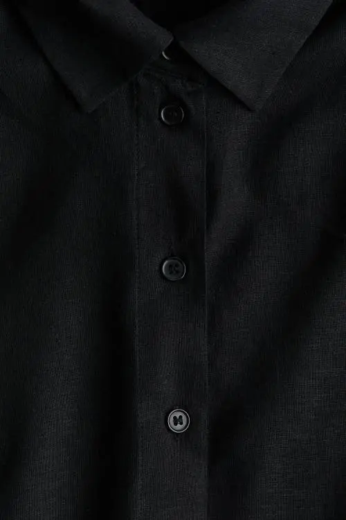 H&m Oversized Linen-blend Shirt