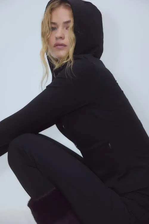 H&m Hooded Sports Jacket With Softmove