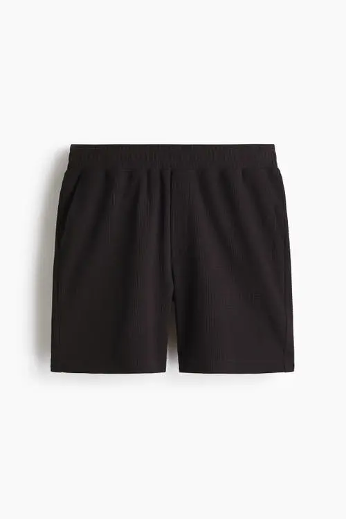H&m Textured Jersey Shorts
