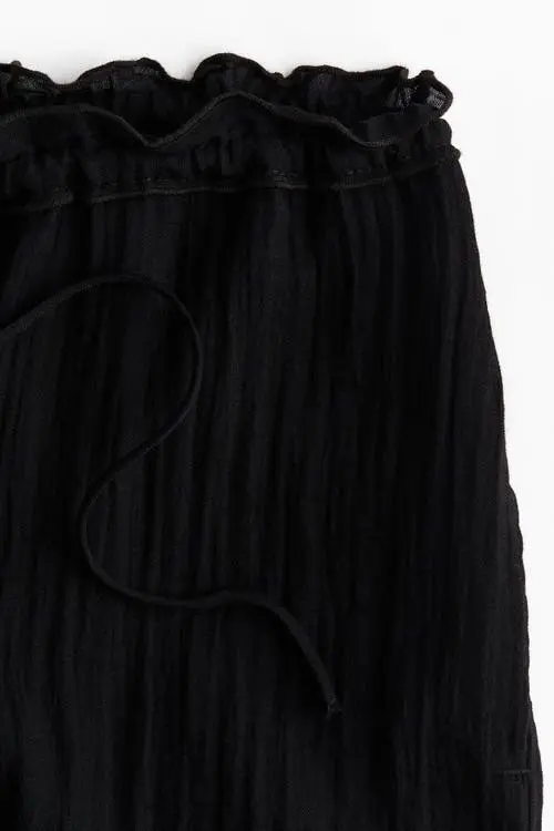 H&m Balloon Drawstring Trousers - Black