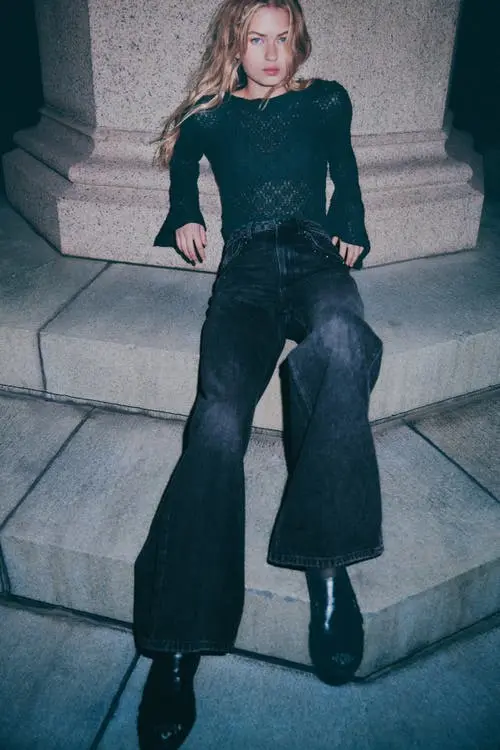 H&m Wide Ultra High Jeans