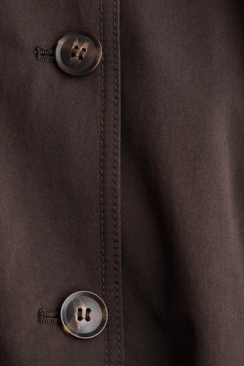 H&m Belted Twill Coat