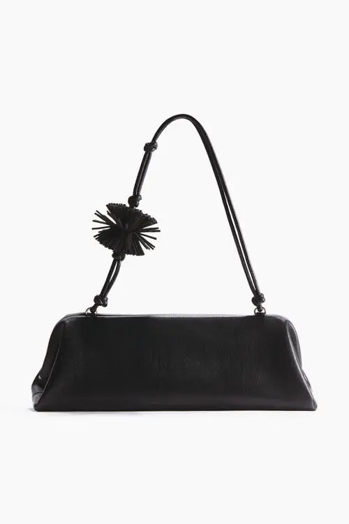 H&m Pompom-detail Shoulder Bag - Black