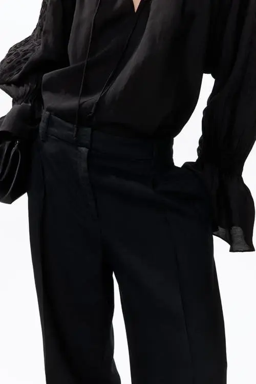 H&m Tailored Linen Trousers