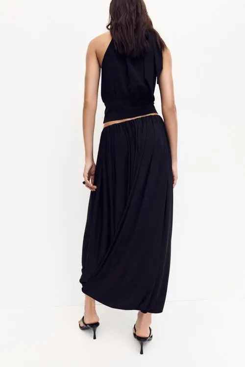 H&m Bubble-hem Maxi Skirt