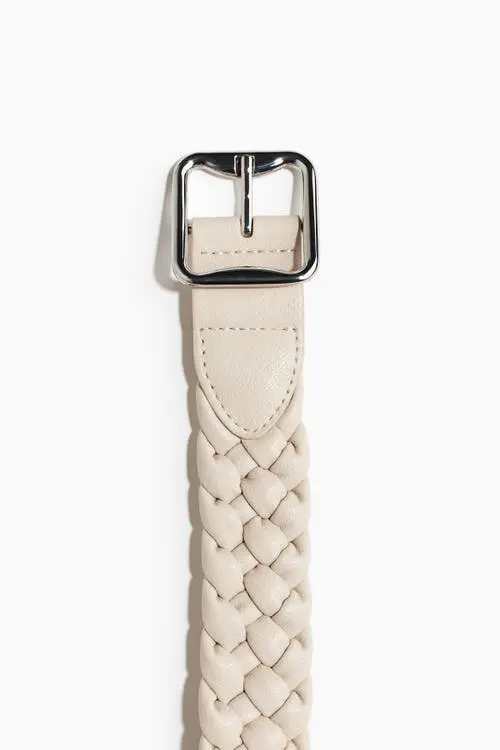 H&m Braided Belt With Square Buckle
