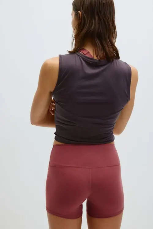 H&M Slim Fit Twist-detail Sports Vest Top