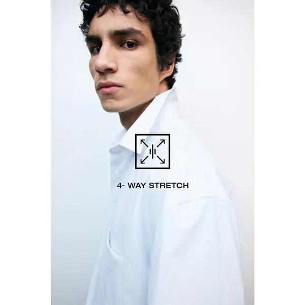 H&m Cooling Loose-fit Shirt - Light Blue
