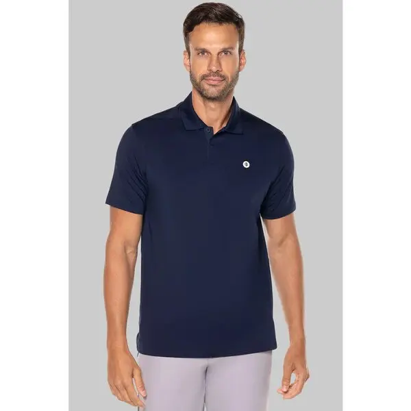 Coolibar Victory Lap Short Sleeve Polo - Navy