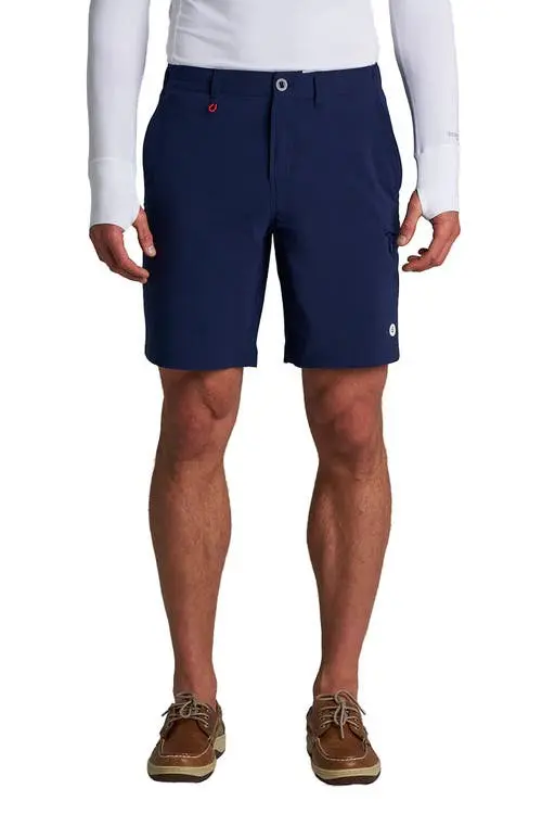 Coolibar Fisher Island Performance Shorts - Navy