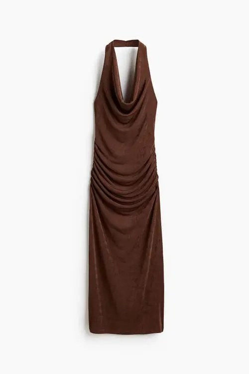 H&m Cowl Neck Halterneck Dress