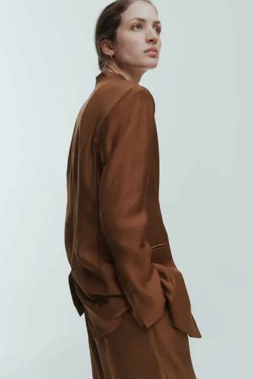 H&m Lapelless Single-breasted Blazer