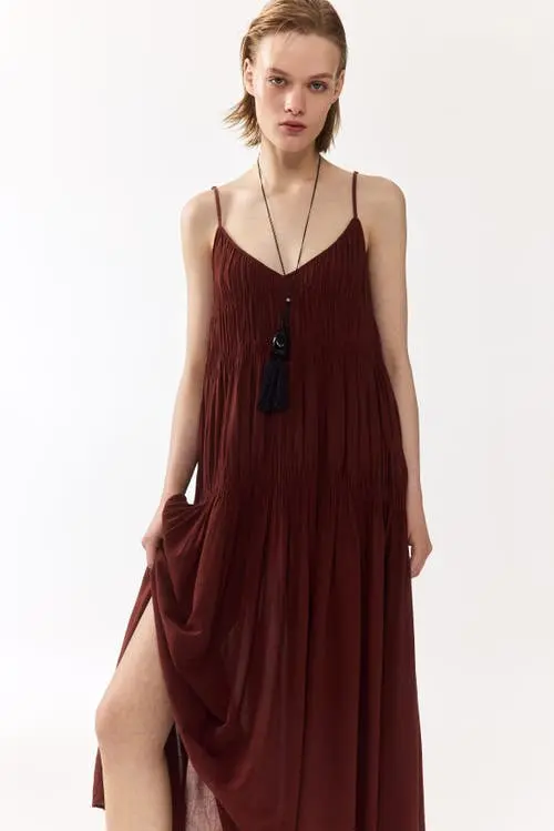 H&m Smocked Strappy Dress