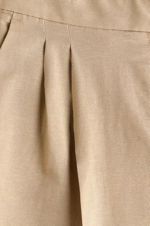 H&m Linen-blend Bermuda Shorts - Beige