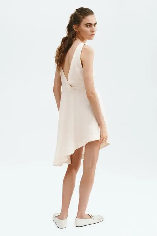 H&m Sleeveless Lace-trimmed V-neck Dress