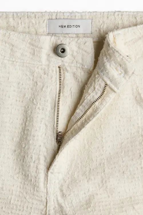 H&m Textured Twill Bermuda Shorts