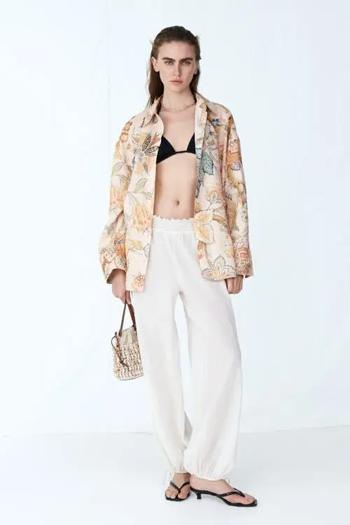 H&m Oversized Linen Shirt
