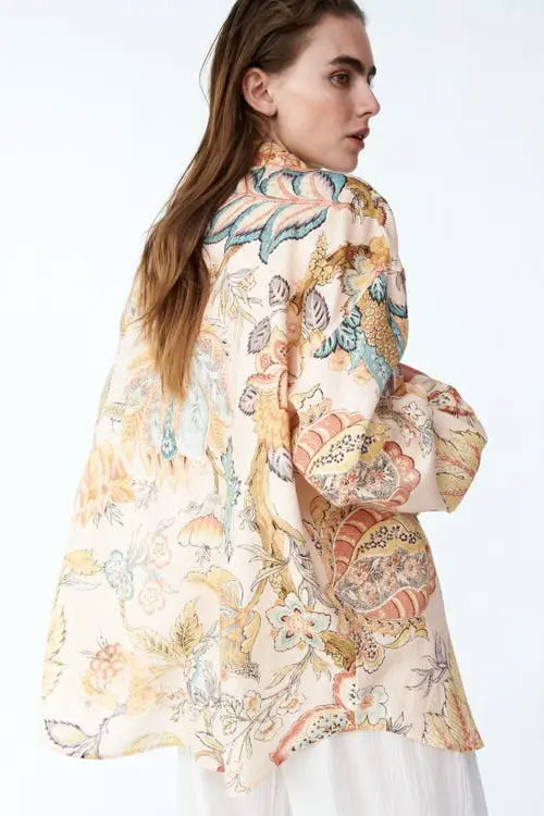H&m Oversized Linen Shirt