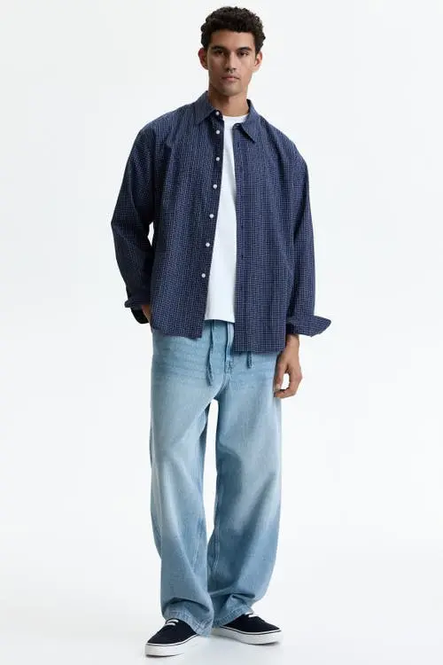 H&m Baggy Jeans - Light Denim Blue