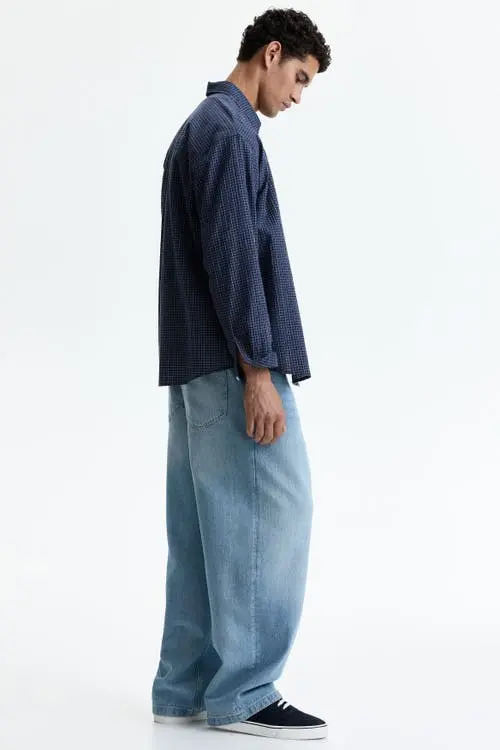 H&m Baggy Jeans - Light Denim Blue