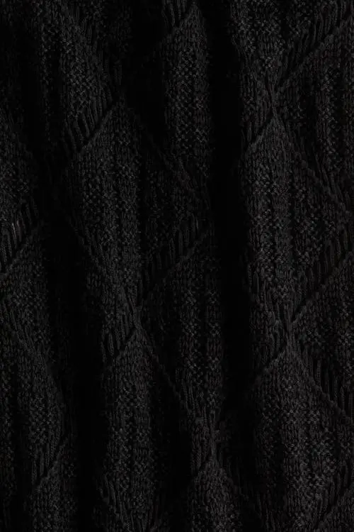 H&m Crochet-look Viscose Knit Trousers