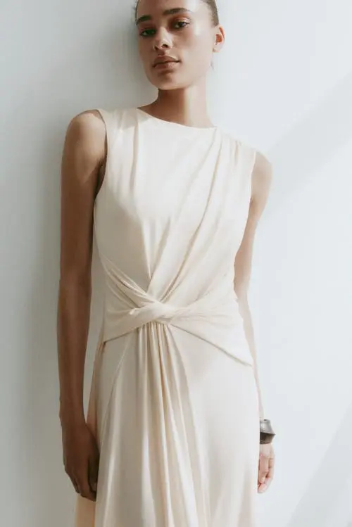 H&m Asymmetric Twist-detail Dress