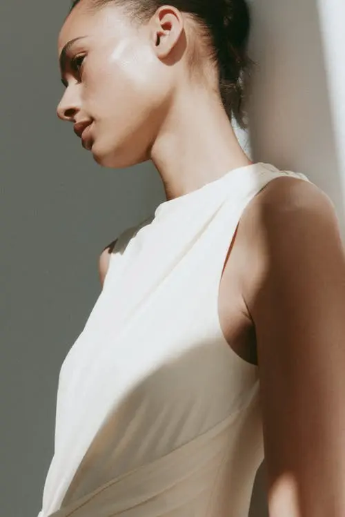 H&m Asymmetric Twist-detail Dress