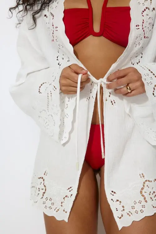 H&m Cotton Muslin Beach Kaftan