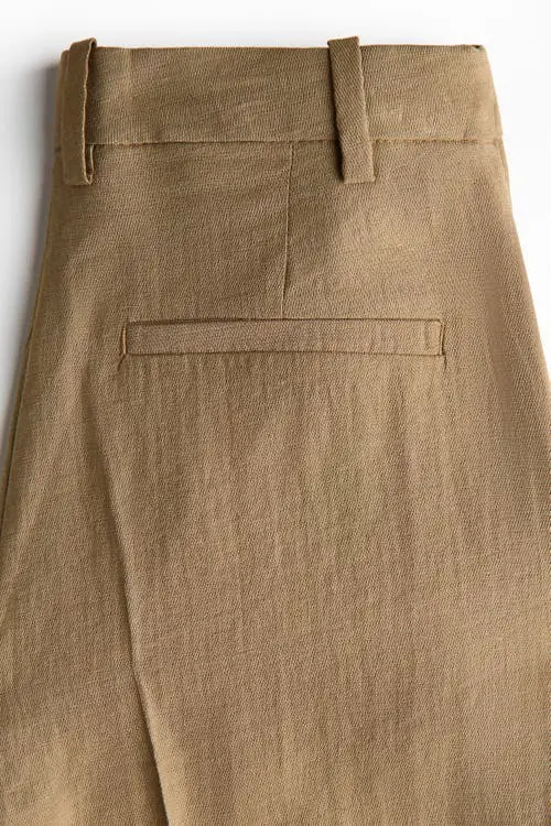 H&M Tailored Linen-blend Culottes
