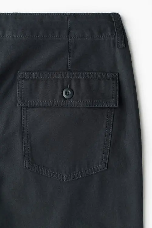 H&m Relaxed Fit Twill Trousers - Black
