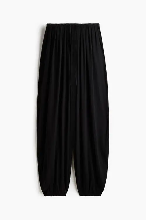 H&m Balloon Drawstring Trousers - Black