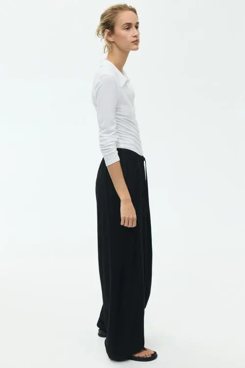 H&m Balloon Drawstring Trousers - Black