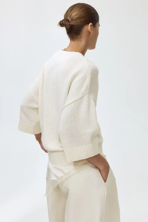 H&m Layered Jumper With Lace Trim