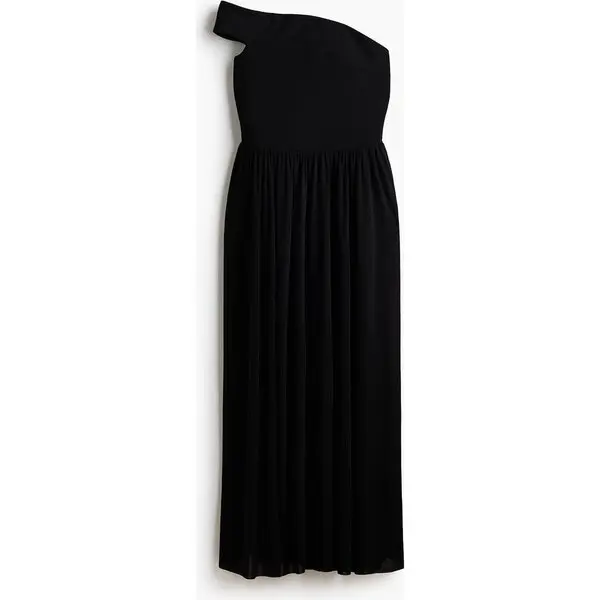 H&m Off-the-shoulder Jersey Dress - Black