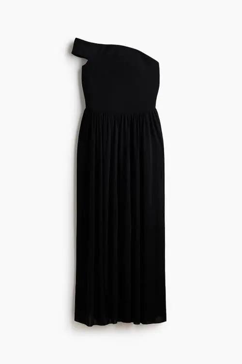 H&m Off-the-shoulder Jersey Midi Dress