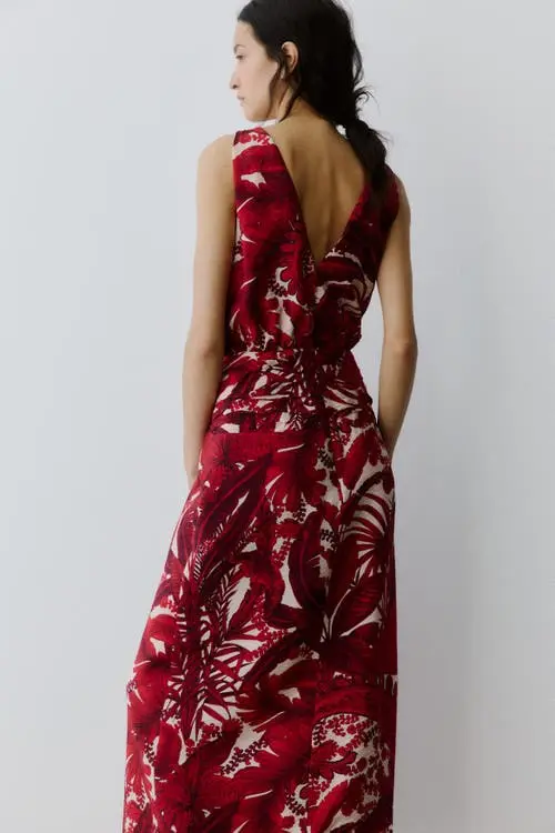 H&m V-neck Midi Dress