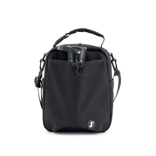 J WORLD Cole Insulated Lunch Bag With Adjustable Strap - Black