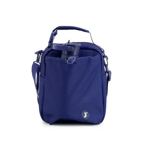 J WORLD Cole Insulated Lunch Bag With Adjustable Strap - Navy